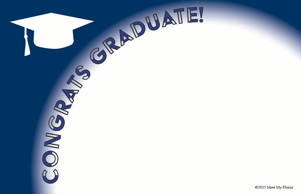Graduation - Congrats Graduate! - Dark Blue – Meet My Florist